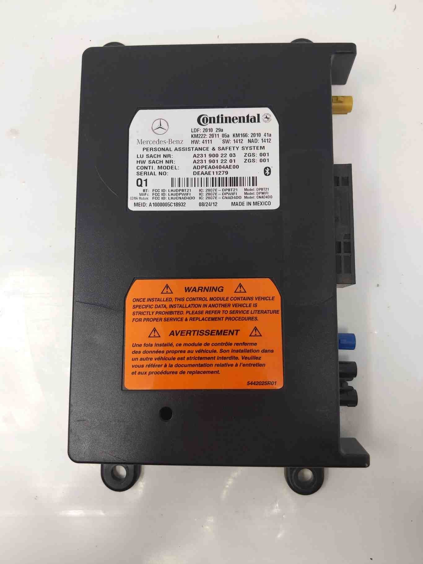 COMMUNICATION CONTROL MODULE COMPUTER B250 C250 C300 C350 C63 E250D 12 ...