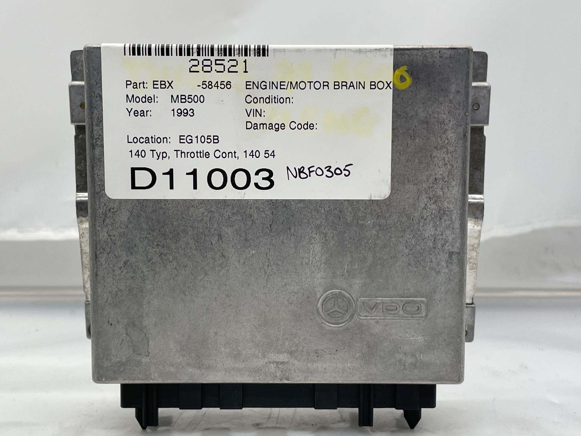 ECU ECM COMPUTER Mercedes 300D 300E 400SEL 600SEL 92 93 - NW61811 – Tom ...